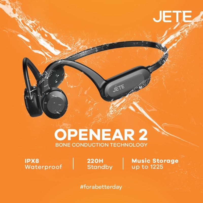 Headset Bluetooth JETE Open Ear 2 Sasar Pecinta Olahraga