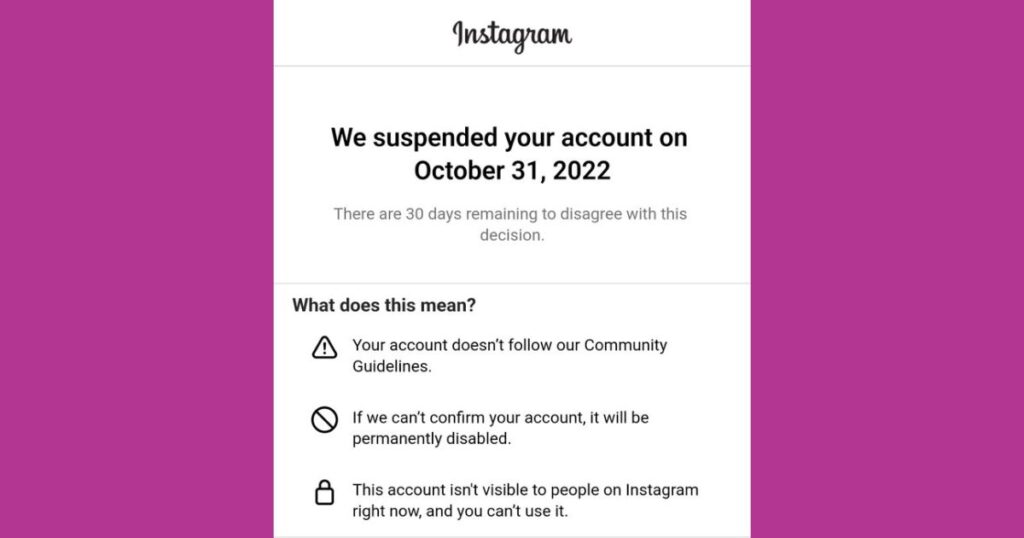 Ini Penyebab Akun Instagram Suspend dan Cara Memulihkannya!