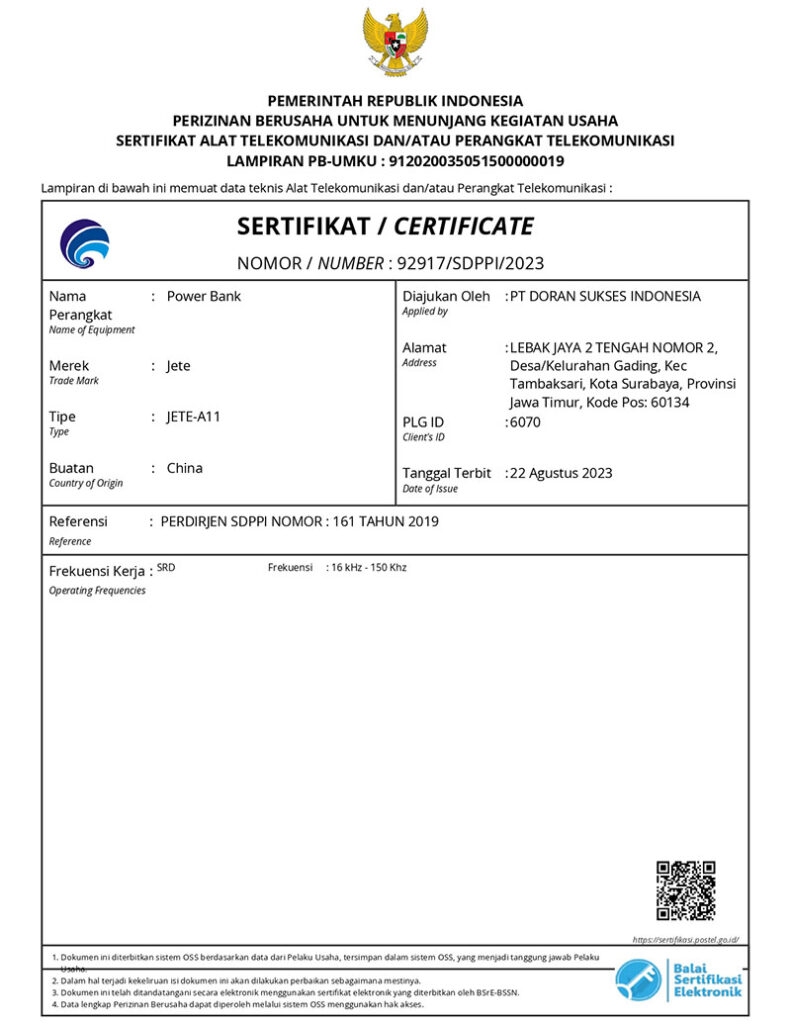 E Sertifikasi Postel Terbaru: Wajib Tahu untuk Teknologi Canggih