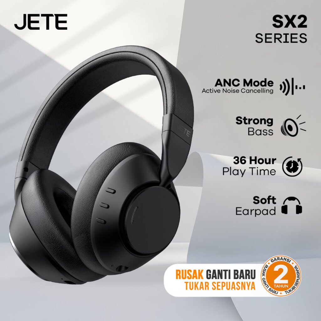 Jual JETE SX2 Series Bluetooth Headphones - JETE Indonesia