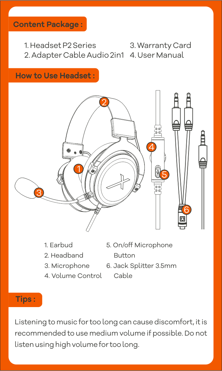 Usermanual JETEX P2 Headset Gaming - JETE Indonesia
