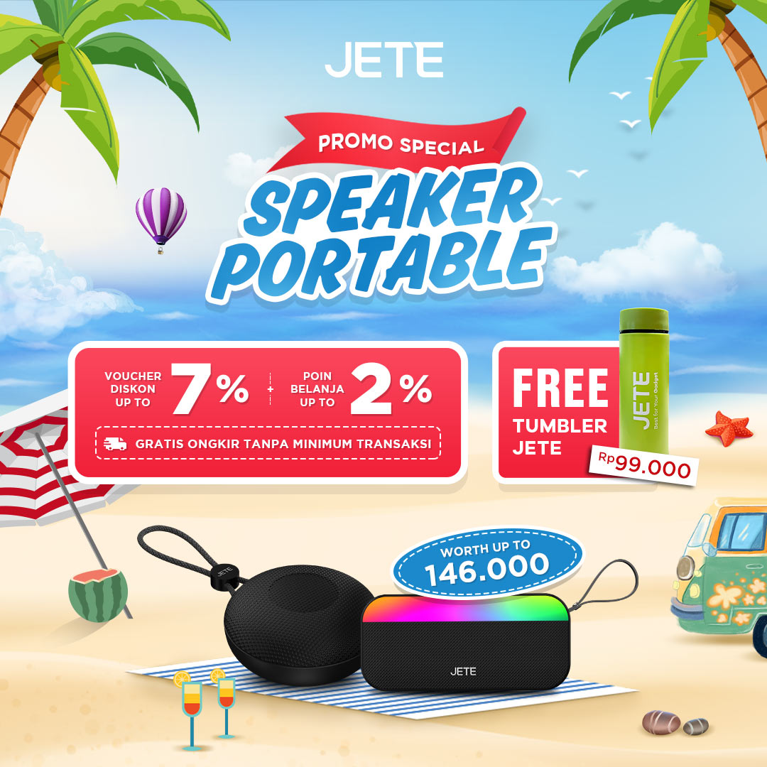 Cari Speaker Portable Terbaik? Beli Speaker JETE Aja!