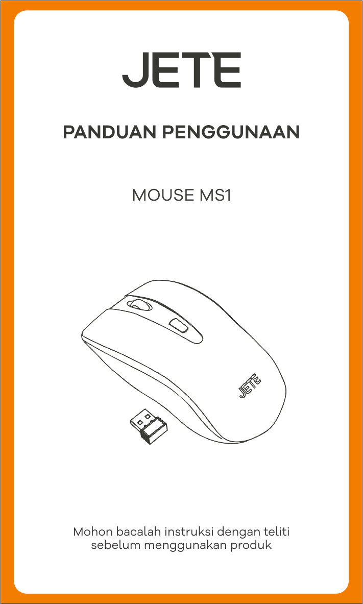 User Manual Mouse JETE MS1 - JETE Indonesia
