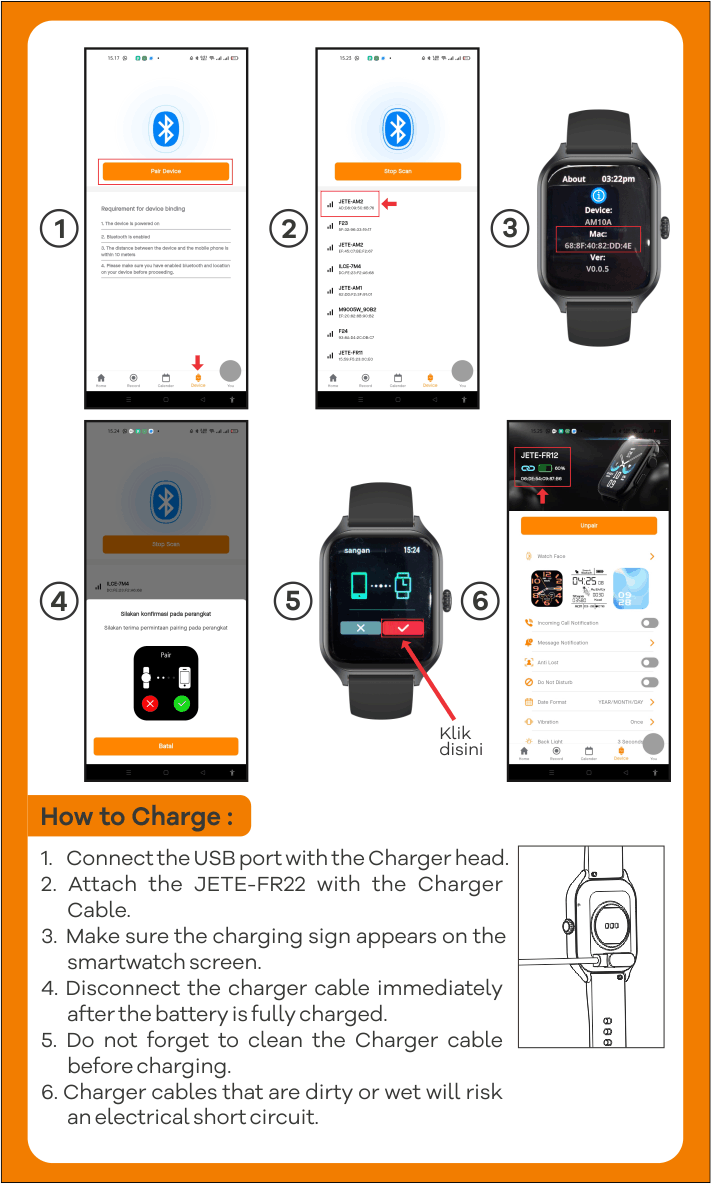 User Manual Smartwatch JETE FR22 - JETE Indonesia