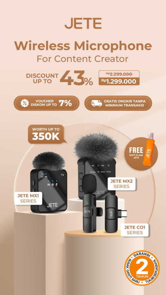 Cari Microphone Wireless Terbaik untuk Bikin Konten Keren?
