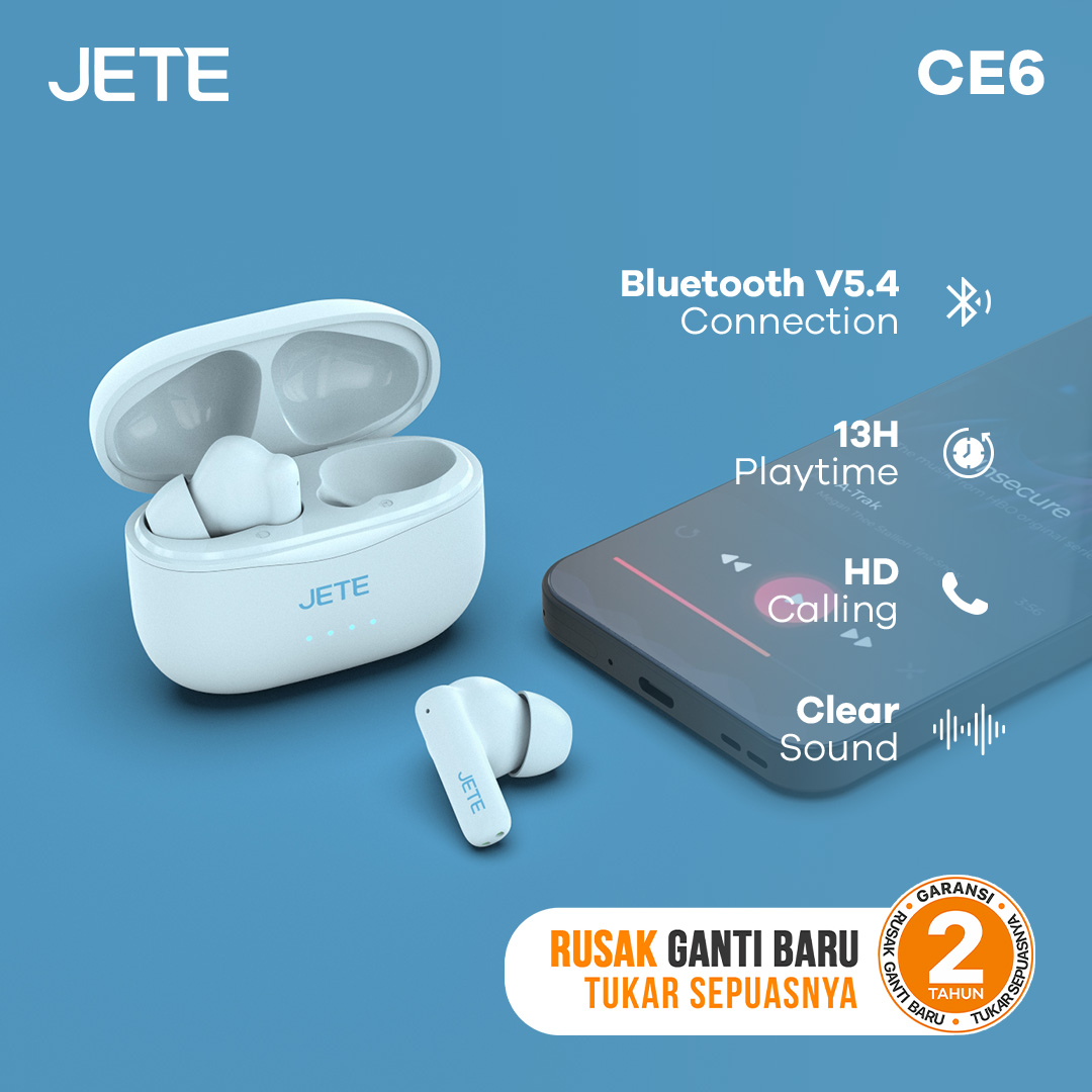 Jual TWS JETE CE6 Series Harga Terbaik - JETE Indonesia