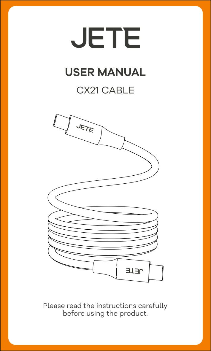 User Manual Kabel Data JETE CX21 - JETE Indonesia